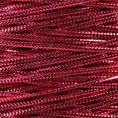 Solid Magenta Metallic Cord | Plastic Canvas Yarn