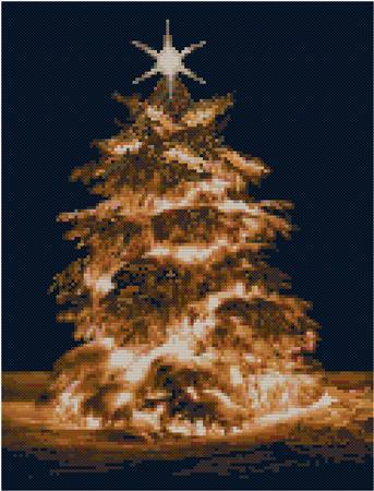 "Outdoor Christmas Tree" | Plastic Canvas Pattern