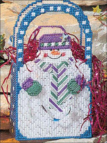 "Winter Snowman" | Plastic Canvas Pattern
