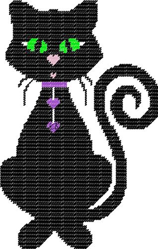 "Cat Lover" | Plastic Canvas Pattern