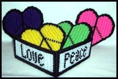 "Heart Peace Sign Coaster Set"