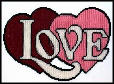 "Love Hearts" | Plastic Canvas Pattern