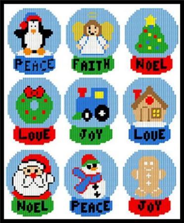 "Snowglobe Christmas Tree Ornaments"