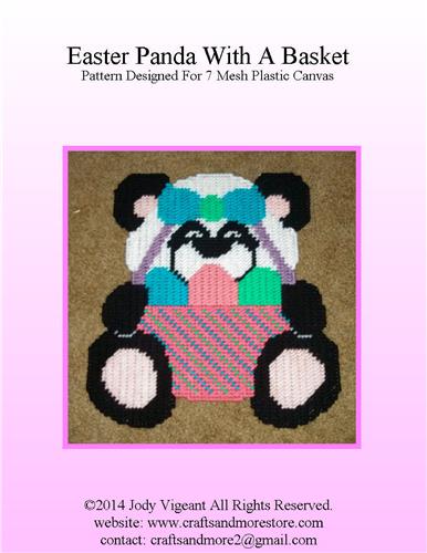 "Easter Panda With A Basket"