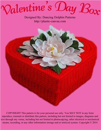 "Valentine's Day Box" | Plastic Canvas Pattern
