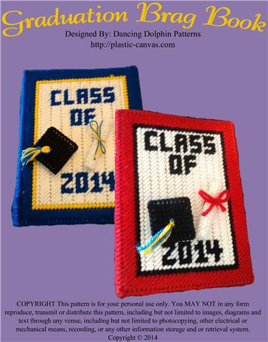 "Graduation Brag Book" | Plastic Canvas Pattern