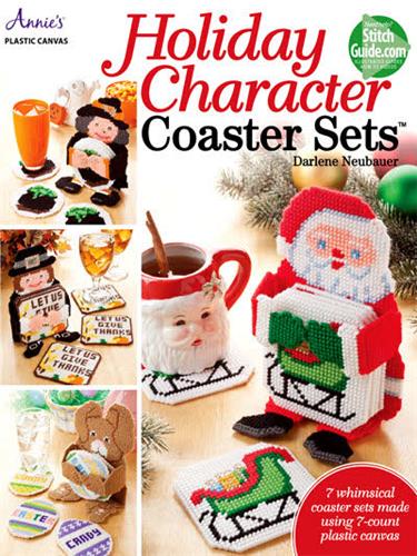 Holiday Character Coaster Sets | Plastic Canvas Book