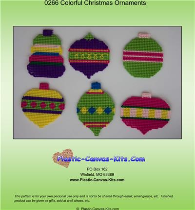 "Colorful Christmas Ornaments"