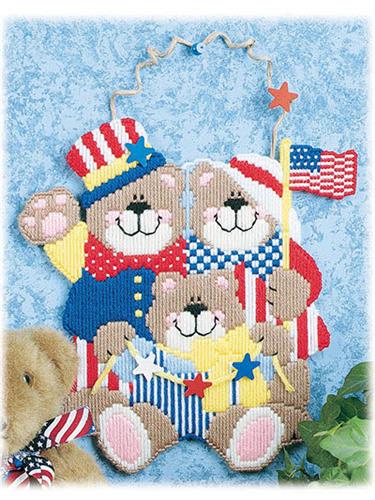 "Patriotic Pals" | Plastic Canvas Pattern