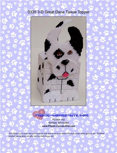 "Great Dane 3-D Tissue Topper"