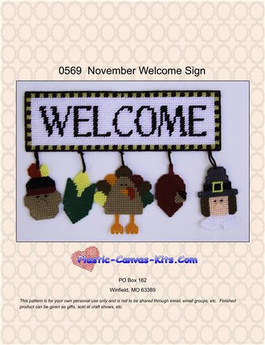 "November/Thanksgiving Welcome Sign"