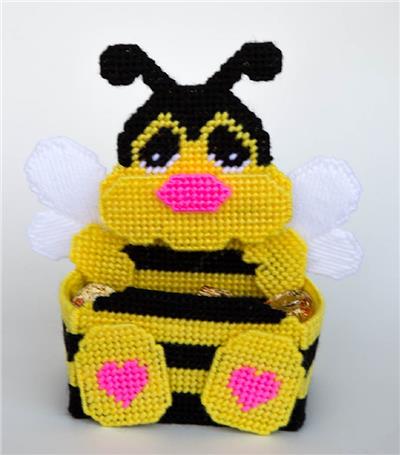 "Bee Treat Holder" | Plastic Canvas Pattern