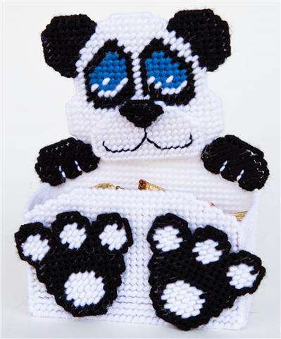 "Panda Treat Holder" | Plastic Canvas Pattern