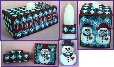 "Wonderful Winter Decor" | Plastic Canvas Pattern