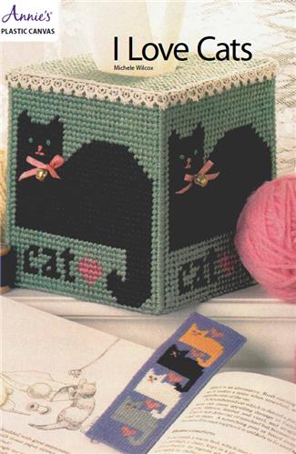 "I Love Cats" | Plastic Canvas Pattern
